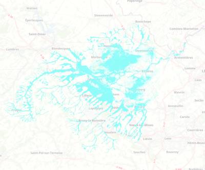 Aléa inondation millénal sur le bassin versant de la Lys